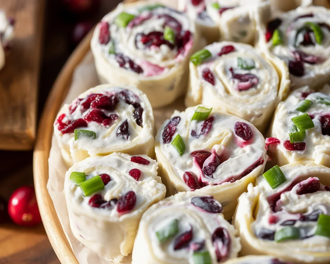 Christmas Cranberry Roll Ups Recipe