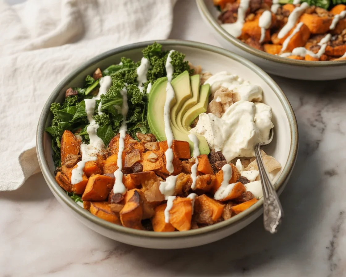 Chicken Sweet Potato Rice Bowl