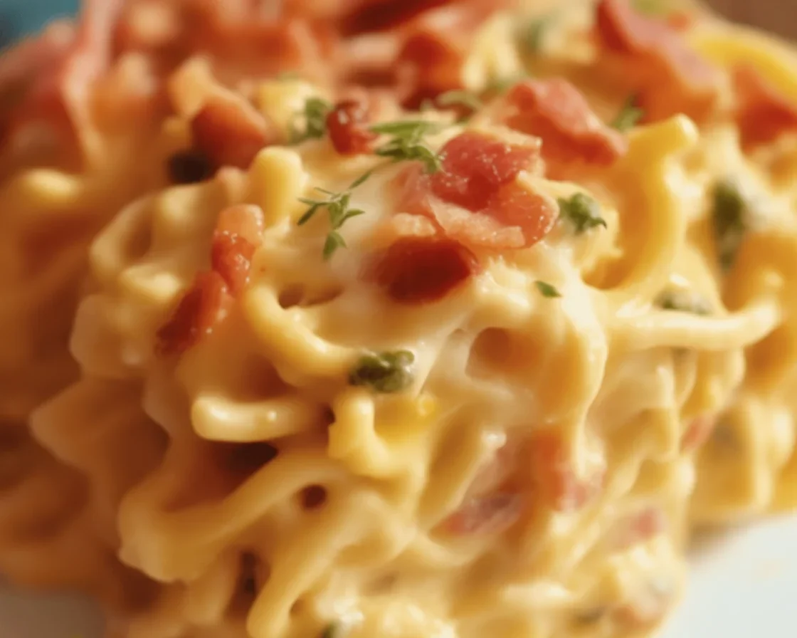 Spicy Southern Chicken Spaghetti Casserole Delight