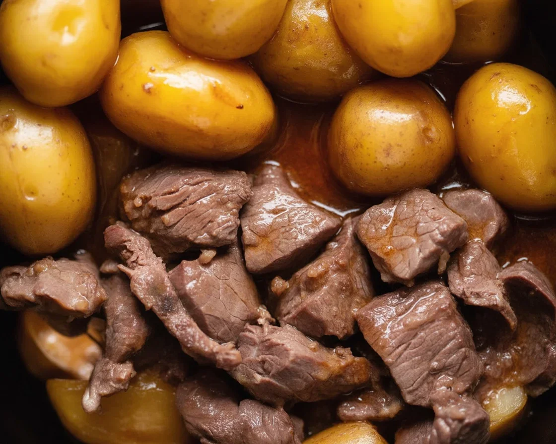 Slow Cooker Garlic Butter Beef Bites Recipe
